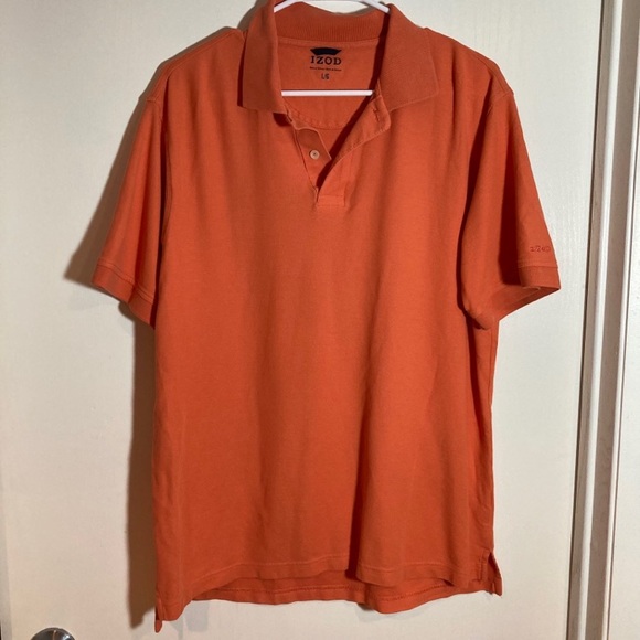 Izod | Shirts | Izod Orange Polo Large | Poshmark